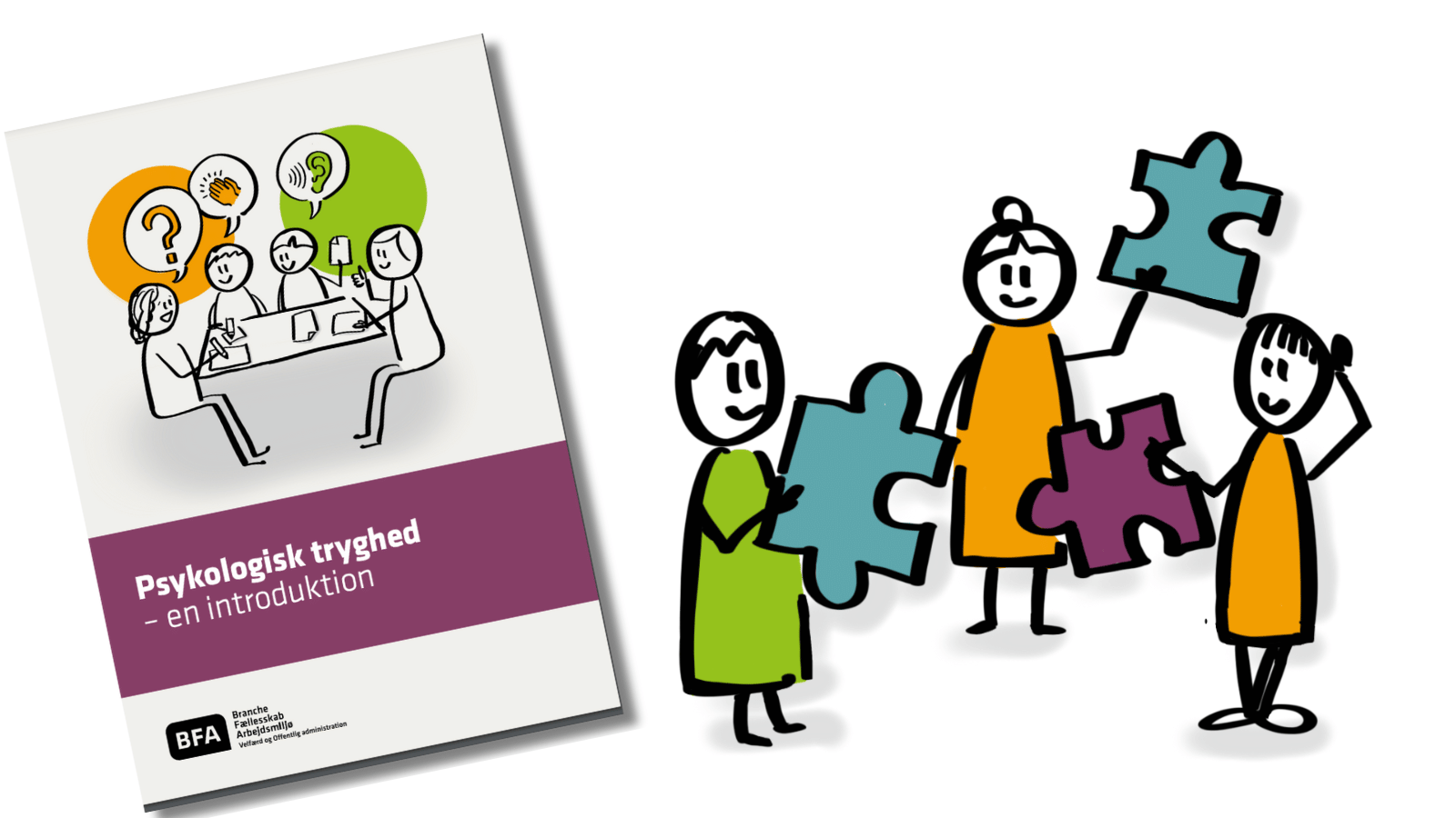 Illustrationer til psykologisk tryghed - TrinTrin